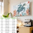 Coastal Turtle Elastic Indoor TV Cover 40" Dust Protector, Stretch ...