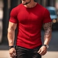 BangWanChi Mens Summer T-Shirts Man Solid Color Casual Fashion Round ...