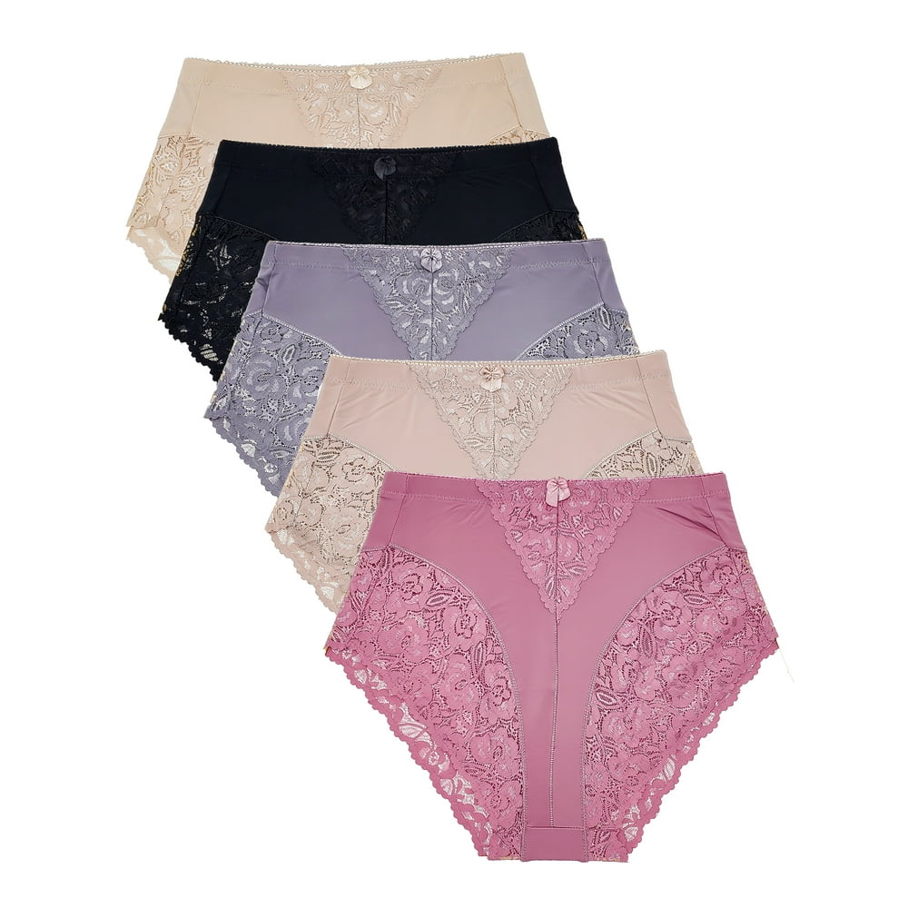 B2BODY - Barbra Women's Panties Light Control Lace Briefs Small to Plus ...