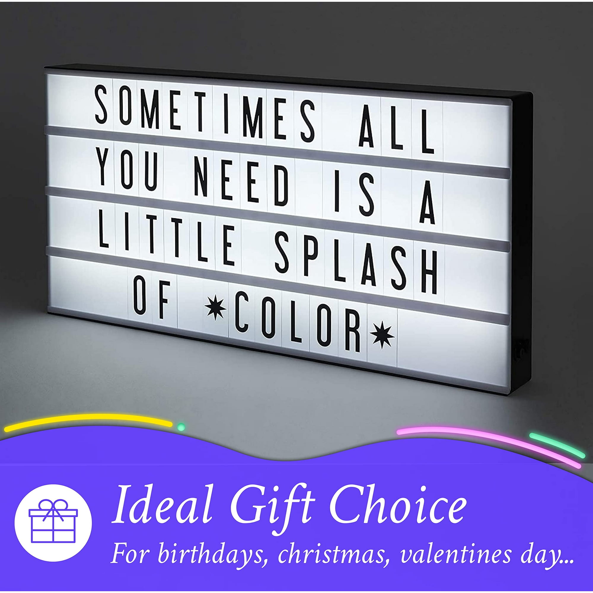 Cork Message Boards & Holders MagiGlow Cinematic Lightbox Letter Sign ...