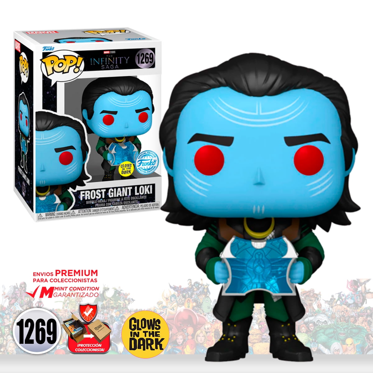 Funko Pop Loki Gigante De Hielo #1269 Glow La Saga Del Infinito Marvel ...