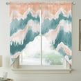 Abstract Wave Effect Swag Valances for Windows 45 inches Long ...