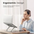 Laptop Stand for Desk, KEXIN Aluminum Adjustable Stand of Laptop for ...