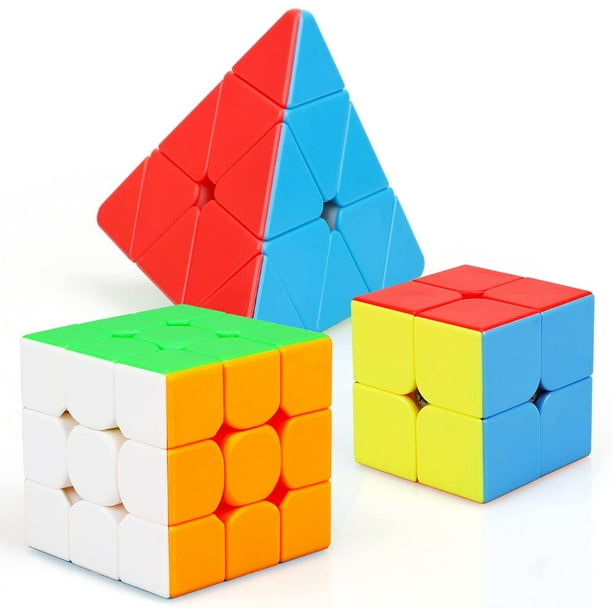 TOY Life Speed Cube Set 3 Pack Magic Cube - Includes Speed Cubes 3x3 ...
