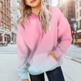 5-6 Years Child Girls' Hoodie Gradient Lined Sweatshirt With Hood ...