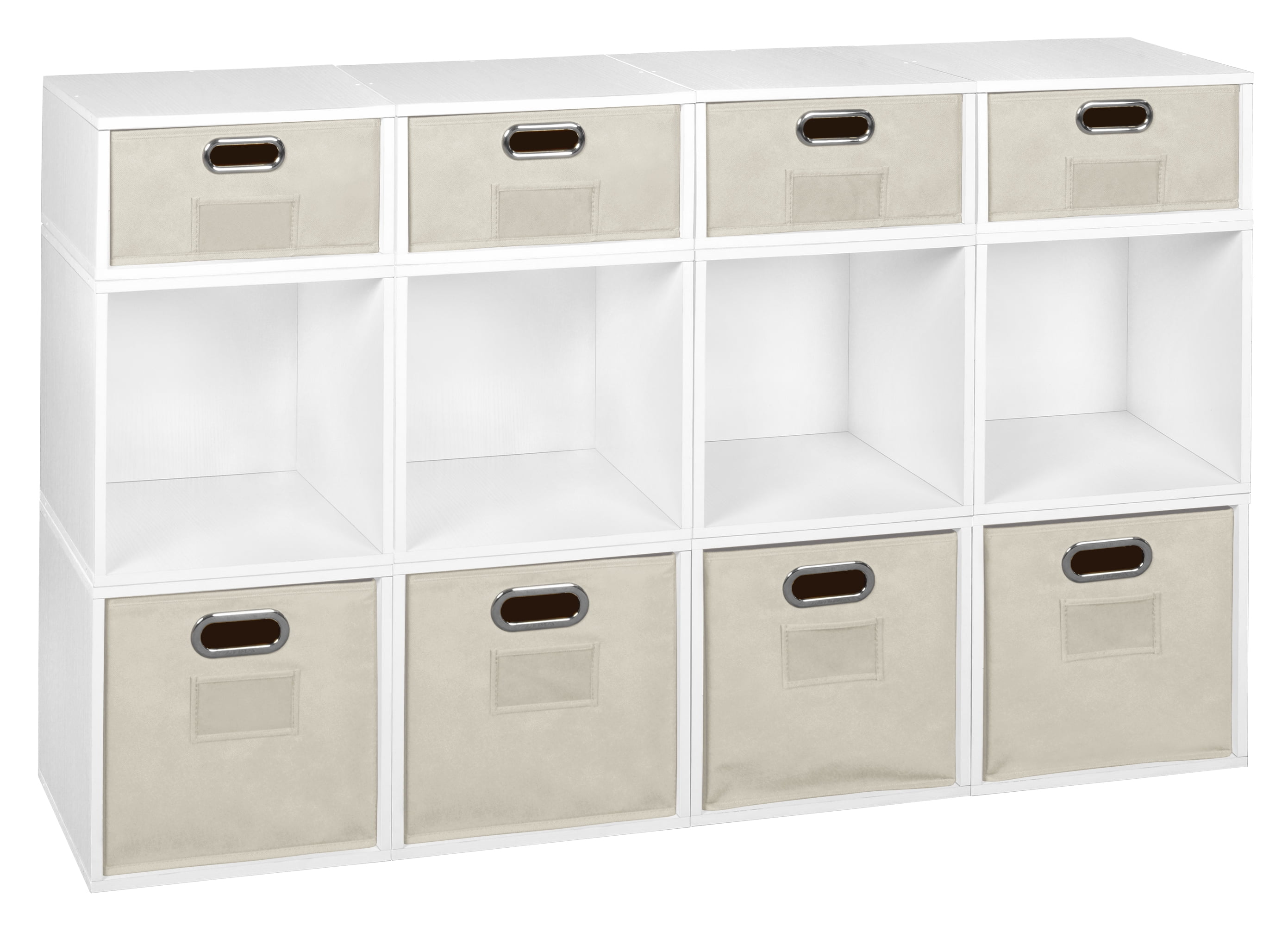 Niche Cubo Storage Set- 8 Full Cubes/4 Half Cubes with Foldable Storage ...