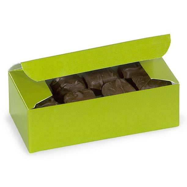 Pack Of 100, Solid Leaf Green Candy Boxes 1/2 Lb 5.5 X 2.75 X 1.75" 1 ...