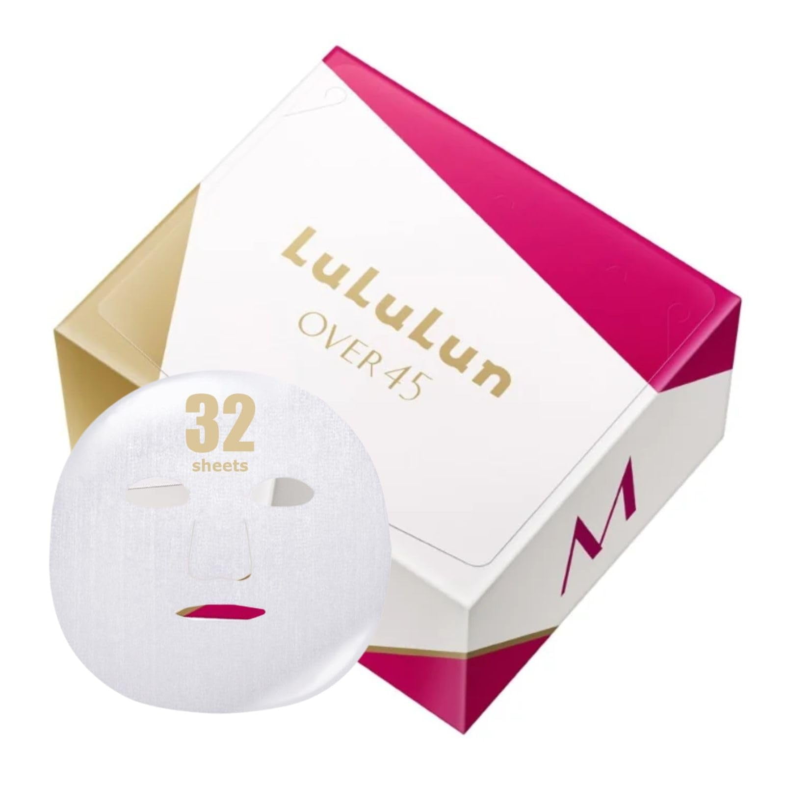 Mascarilla facial Lululun Over 45 Hidratante Camelia Pink 32EA ...