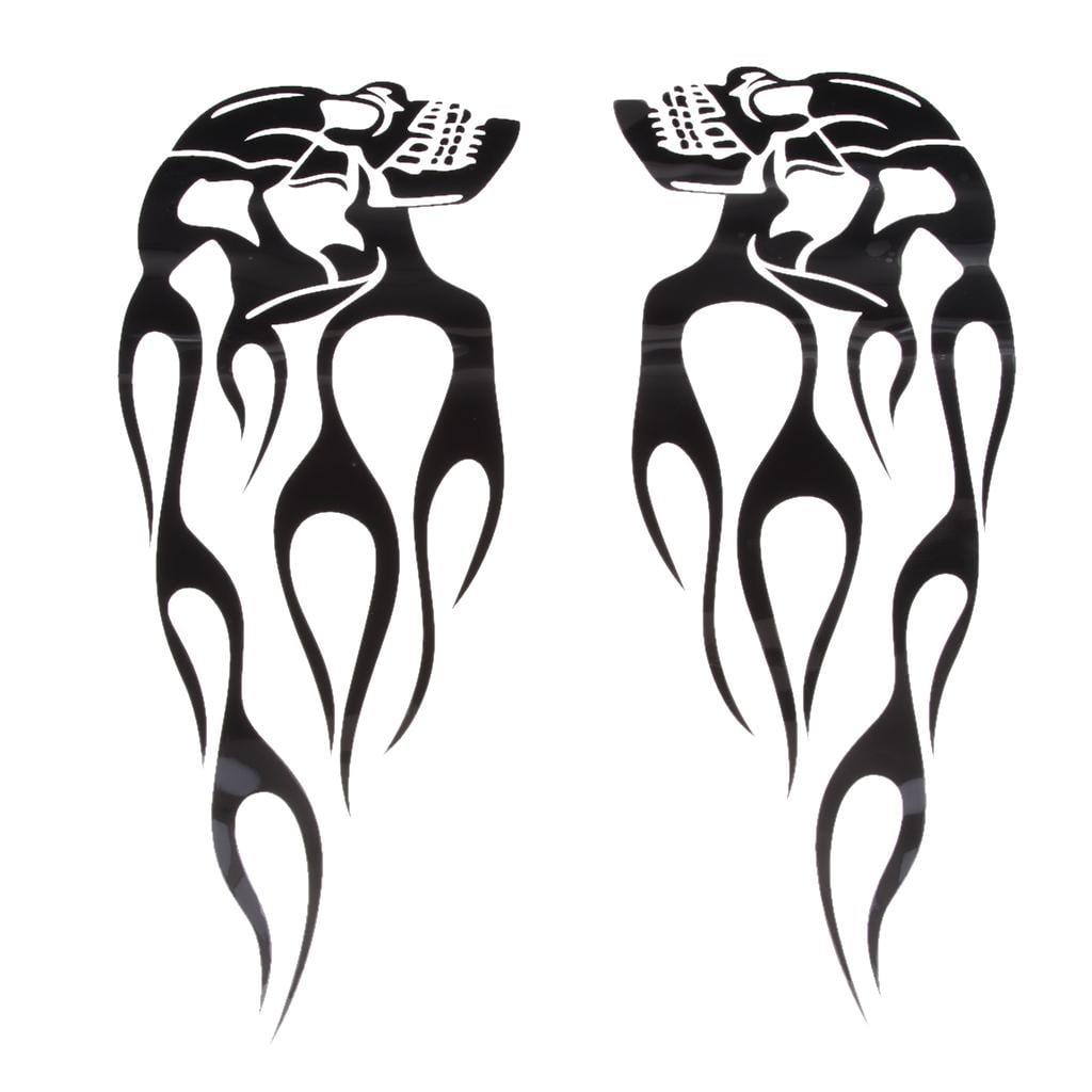 Black Flame Decals