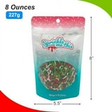 Mistletoe Magic Sprinkle Mix - 8 oz Resealable Stand Up Candy Bag ...