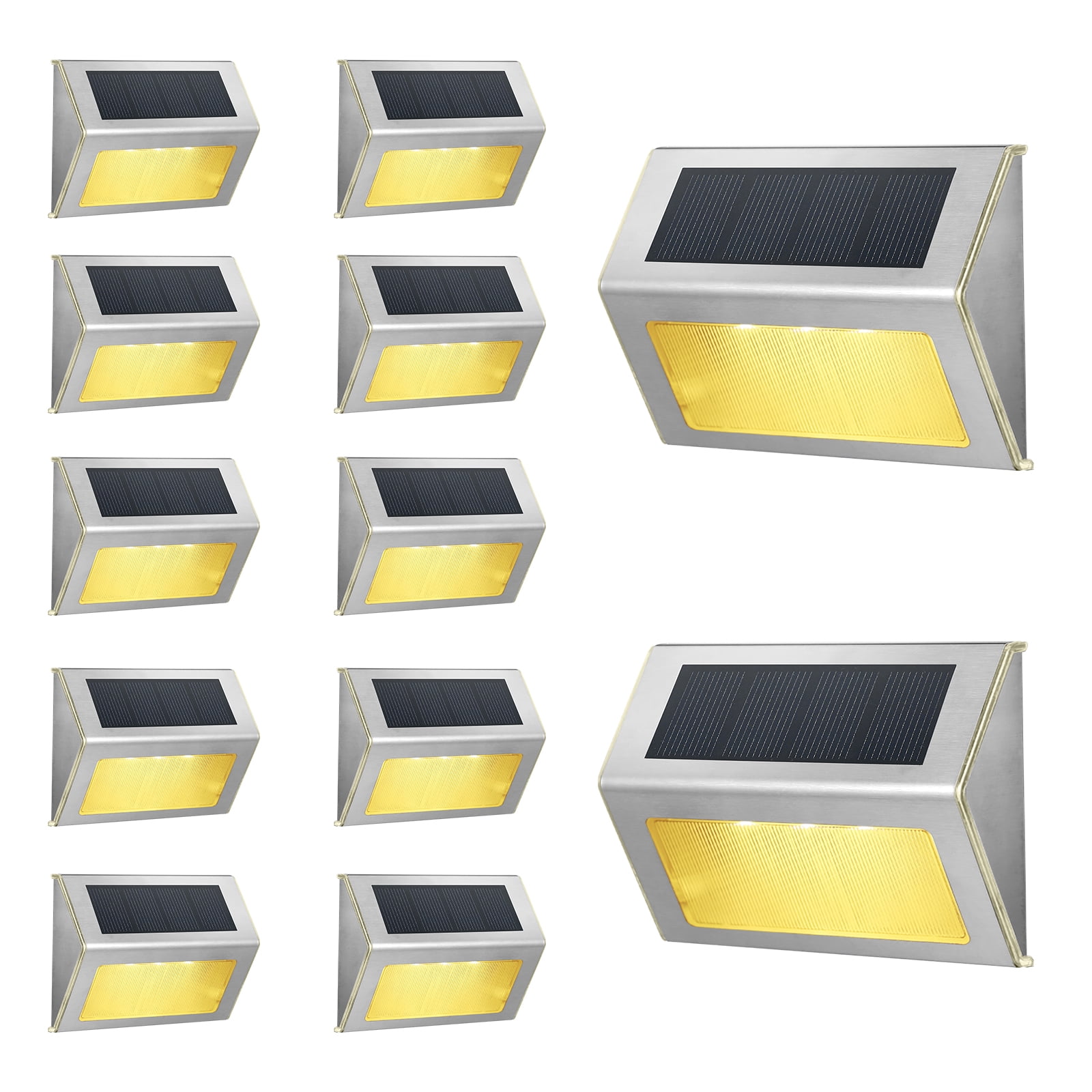 Solar Light for Fences 12 Pack - Outdoor Solar Deck Rail Lights ...