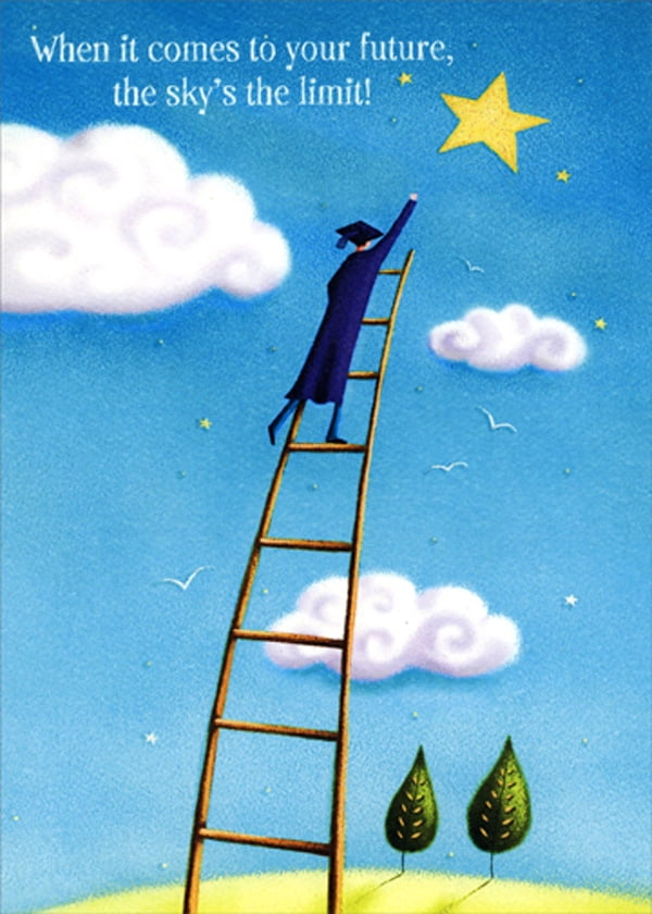 RSVP Grad Climbing Ladder : Sky's the Limit Graduation Congratulations ...