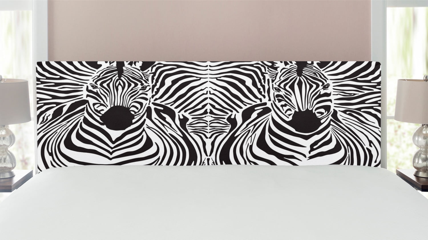 Zebra Print Headboard, Illustration Pattern Zebras Skins Background ...