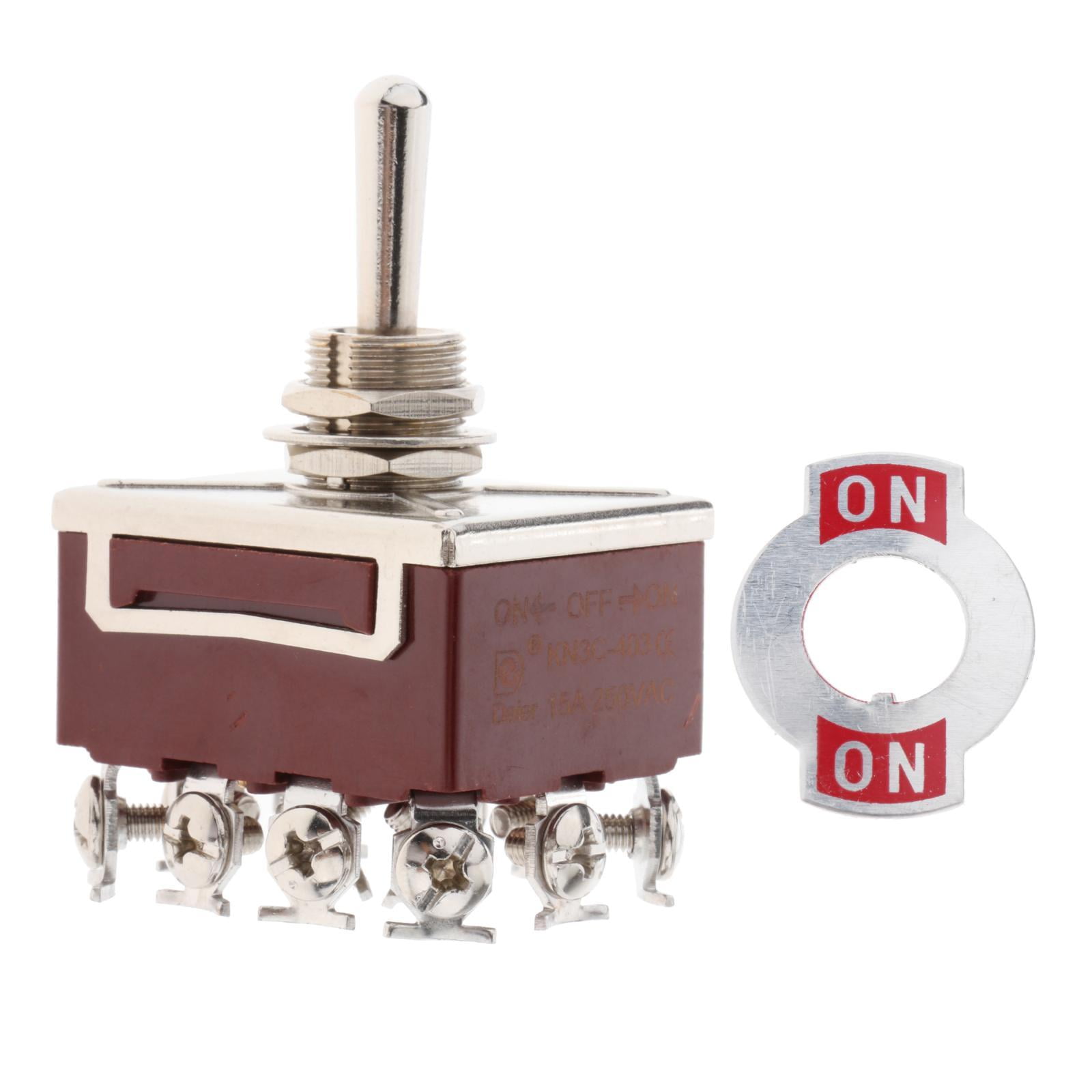 Heavy Duty Rocker Toggle Switch 12 Terminal 15V Toggle Switches with ...