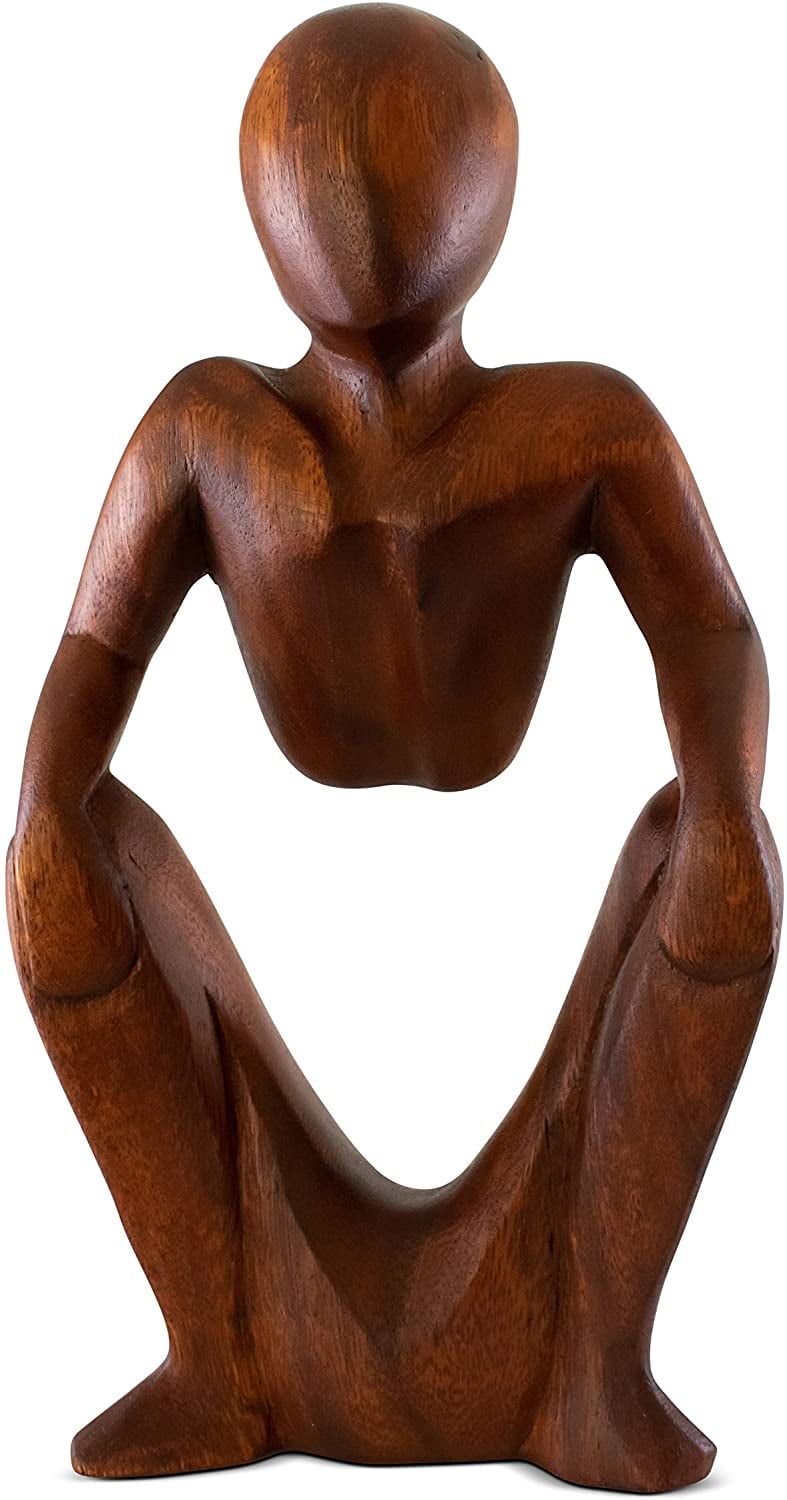 G6 Collection 12" Wooden Handmade Abstract Sculpture Statue Handcrafted ...