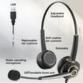 Wantek USB Headset for Office, PC, Computer Work - Binaural, Noise ...