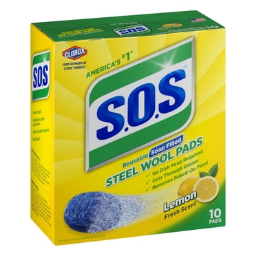 Brillo Singles Steel Wool Soap Pads, Red, 15 Ct - Walmart.com