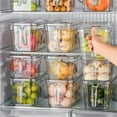 maxiaoxia 1PC Fridge Organizer, Transparent Food Storage Containers ...