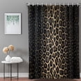 Bathroom Shower Curtain Modern Leopard Texture Waterproof Shower ...