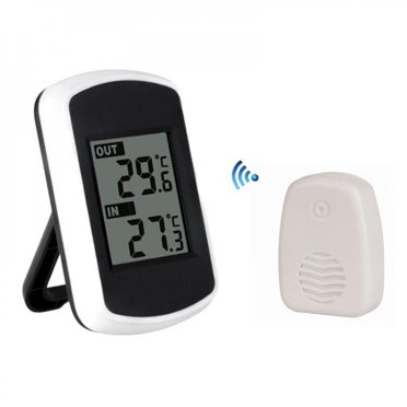 Minder Research TempMinder Wireless Thermometer and Clock - Walmart.com