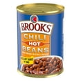 Brooks Hot Flavor Chili Beans, 15.5 oz Canned Red Beans in Spicy Chili ...