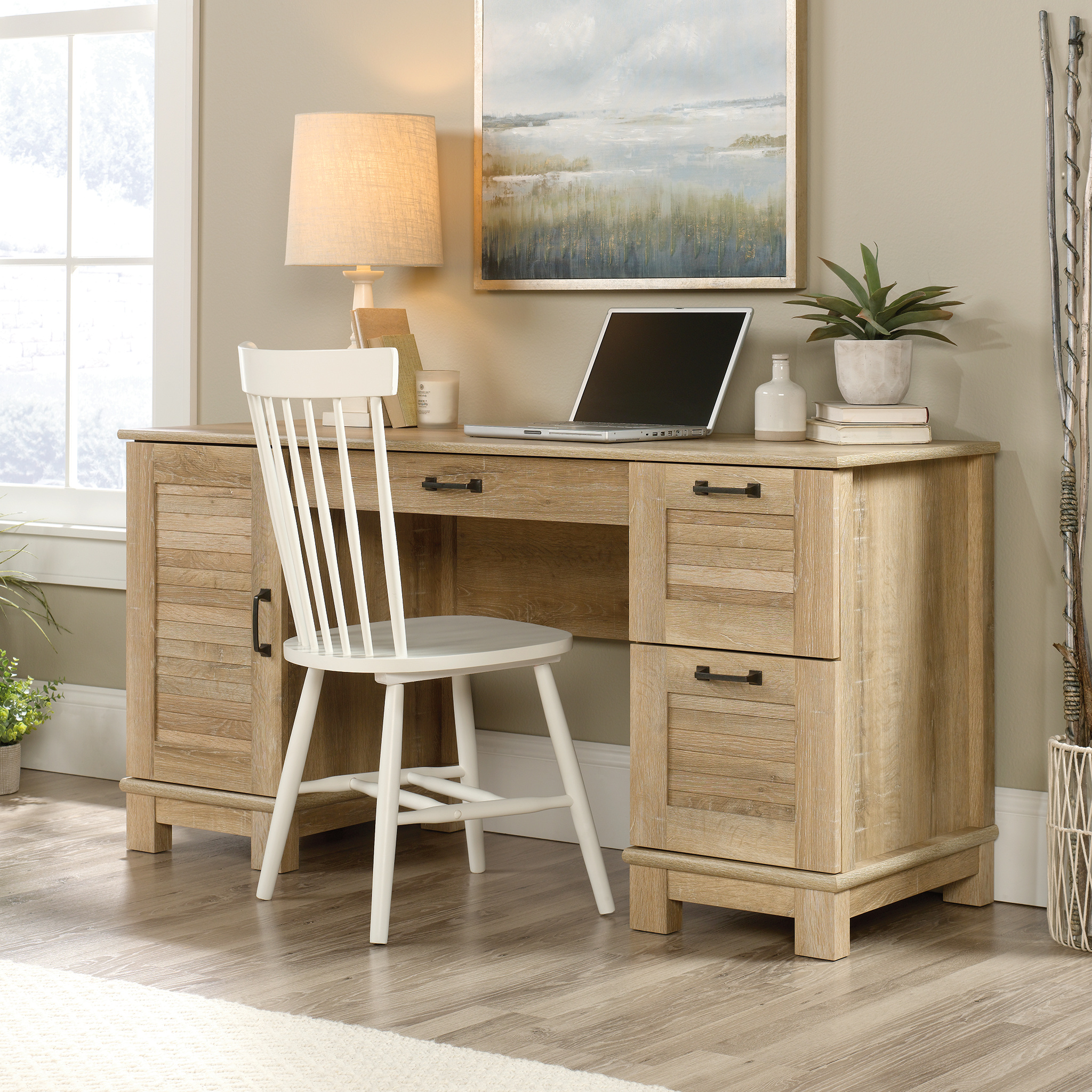 Sauder Garden Villa Computer Desk with Storage, Orchard Oak - Walmart.com