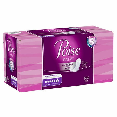 Poise Ultimate Absorbency Pads, Regular, 4-pack of 36 | Walmart Canada