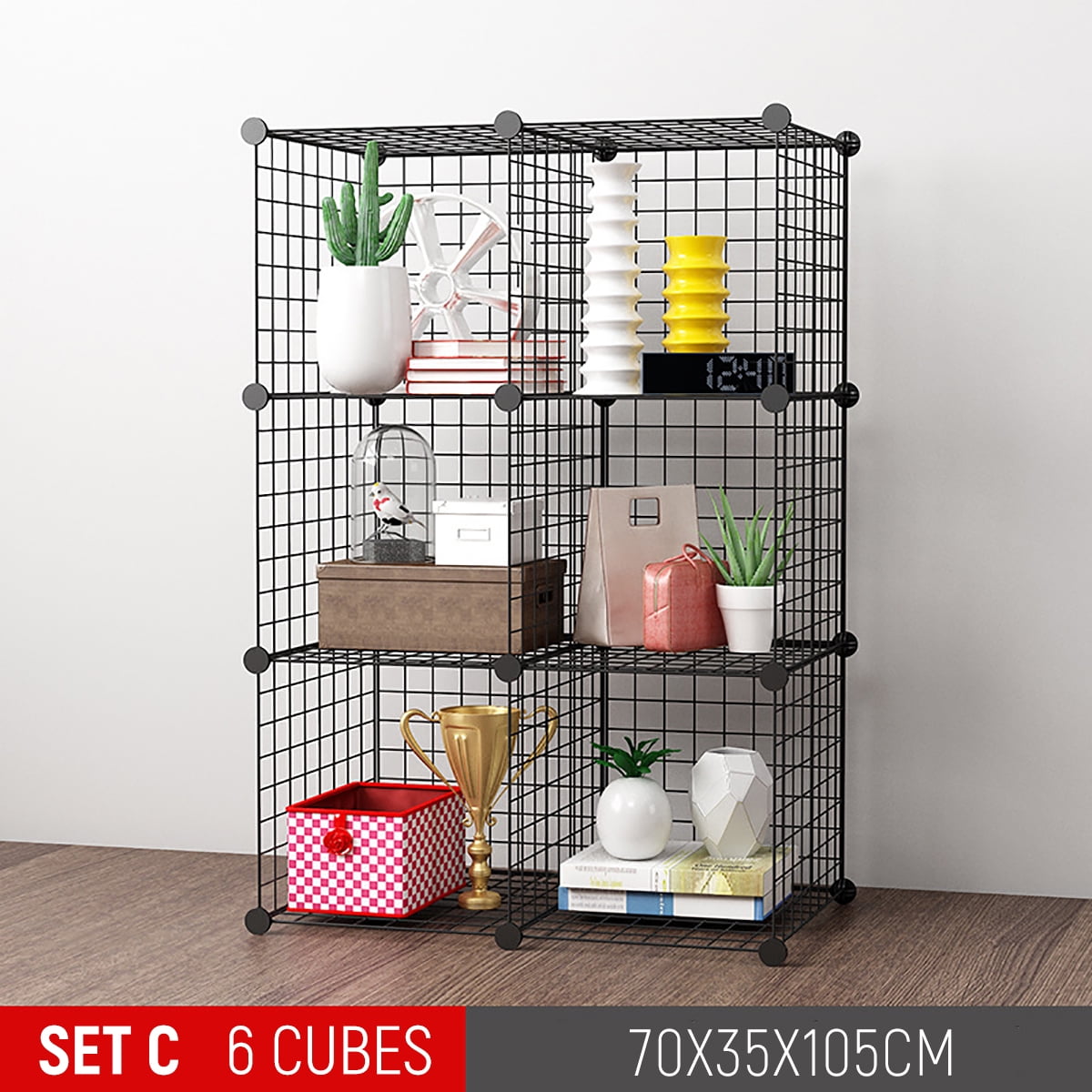 2 12cube Storage Metal Wire Cube Organizer Cubes Diy Storage Shelves