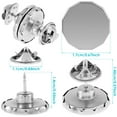 Dznils Magnetic Curtain Clips, 20 Pairs, Double-Sided Magnets, 1.7cm ...