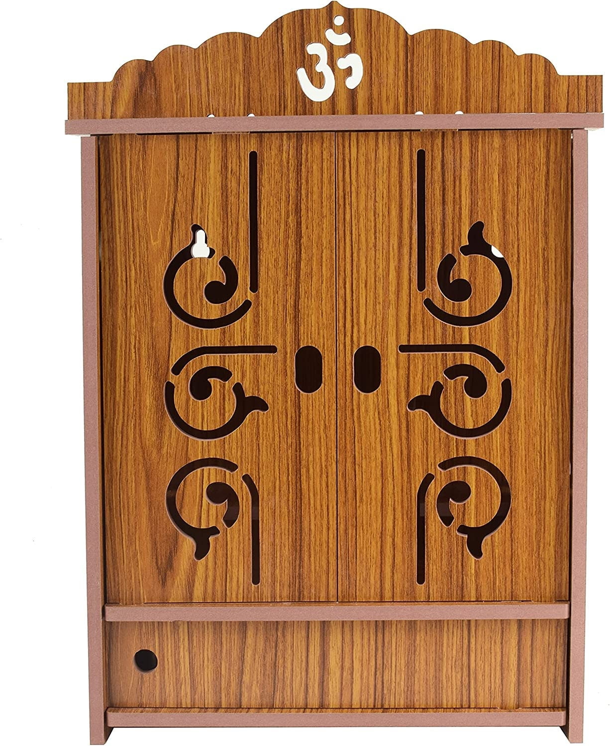 MDF board Wooden Mandir For Home And Office / Wall Hanging And Table ...