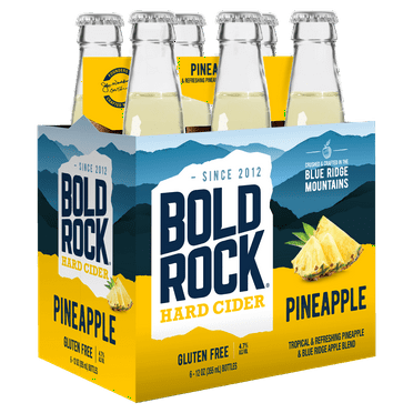 Bold Rock Cider Imperial Cider 6 Pack 12 fl oz Bottles - Walmart.com