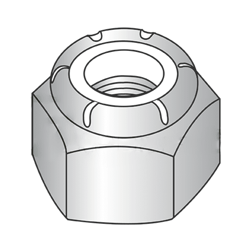 M6-1.0 Flange Style Nylon Insert Locknut / 18-8 Stainless Steel / DIN 6926 (Quantity: 3000 pcs ...