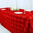Efavormart 90"x132" Wholesale Rectangle Table Cover RED Grandiose ...