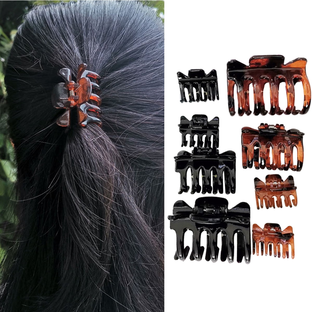 Travelwant 40Pcs Hair Claw Clips for Thick Hair Nonslip Jumbo Hair ...