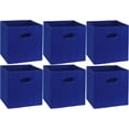 SimpleHouseware 6 Pack - Foldable Cube Storage Containers, Collapsible ...