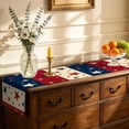 ARTSLION Waterproof Table Runner 13x204 Inch Polyester Wipe Clean Patio ...