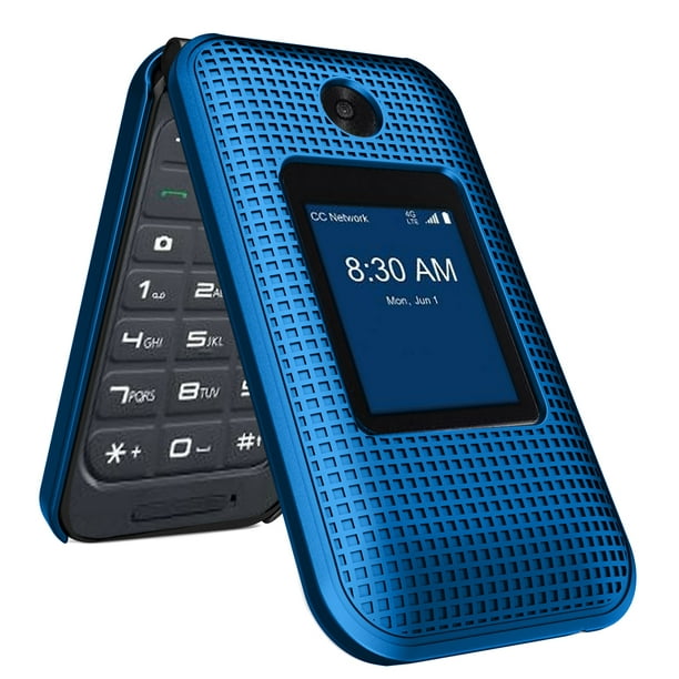 Nakedcellphone case for ZTE cymbal 2 Flip Phone, grid Texture] Slim ...