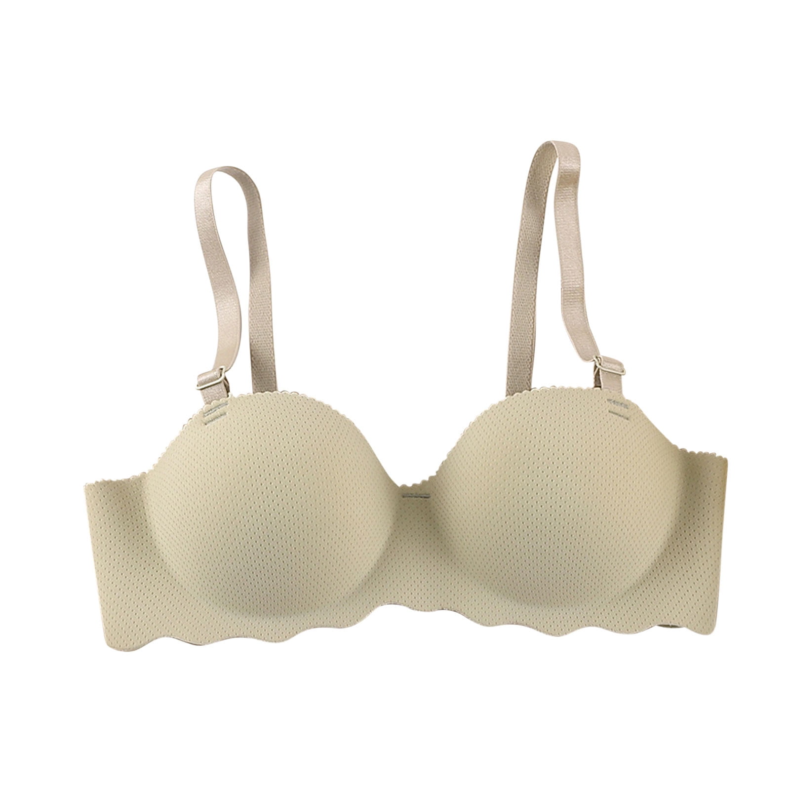 JGTDBPO Wirefree Bras For Women Soft Push Up Seamless Comfort Bra With ...