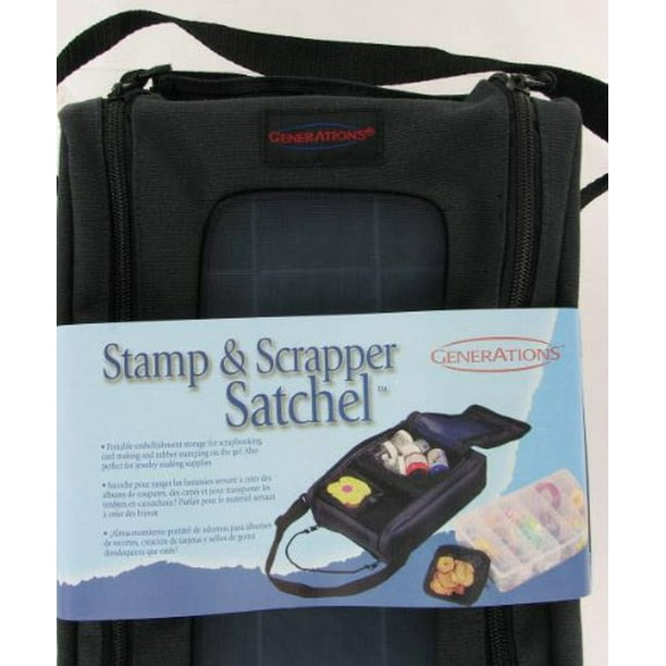 Generations 8x12x4 Inch Portable Stamp & Scrapper Satchel Scrapbooking ...