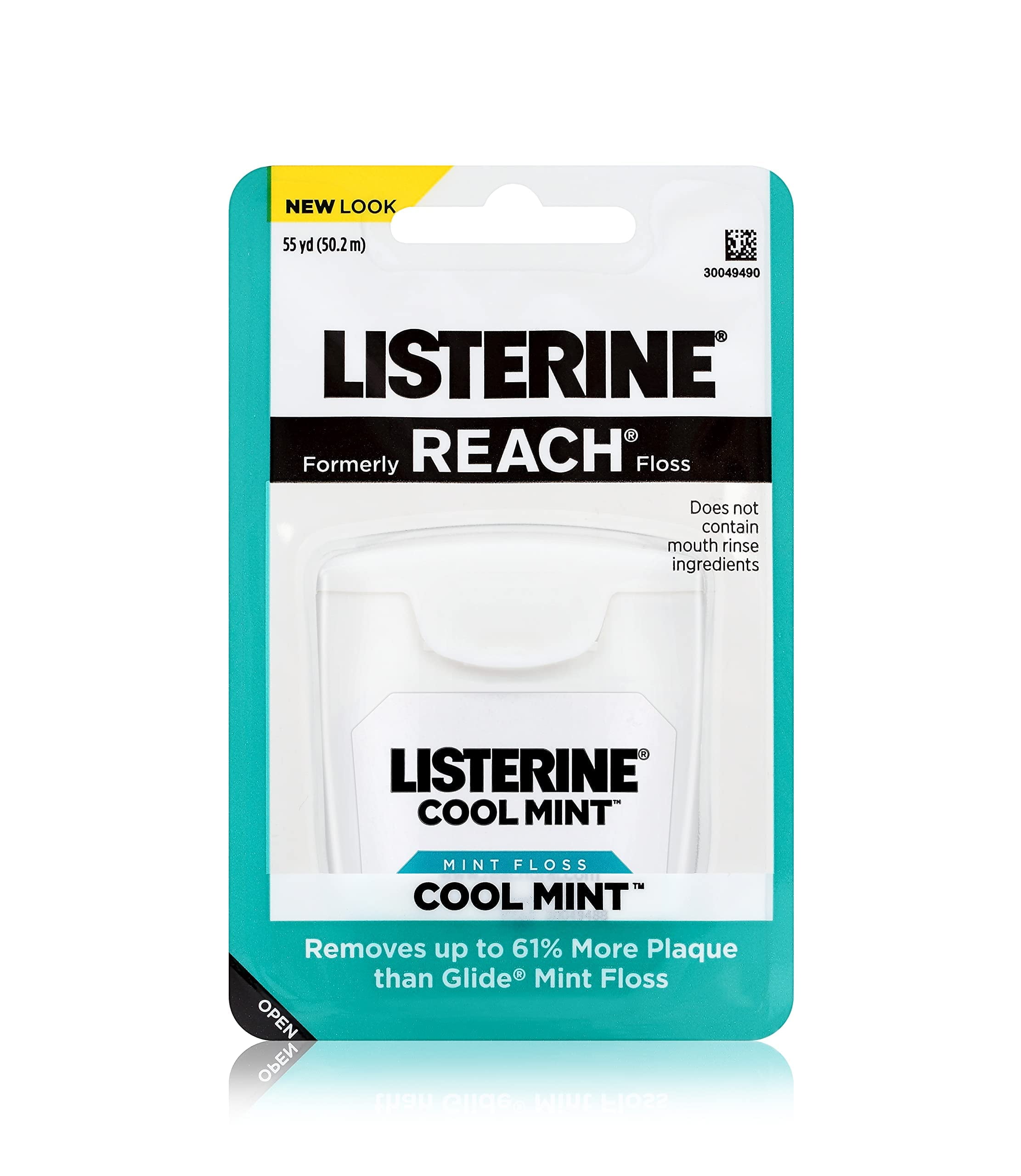 Listerine Cool Mint Interdental Floss Effective Plaque Removal, Teeth ...