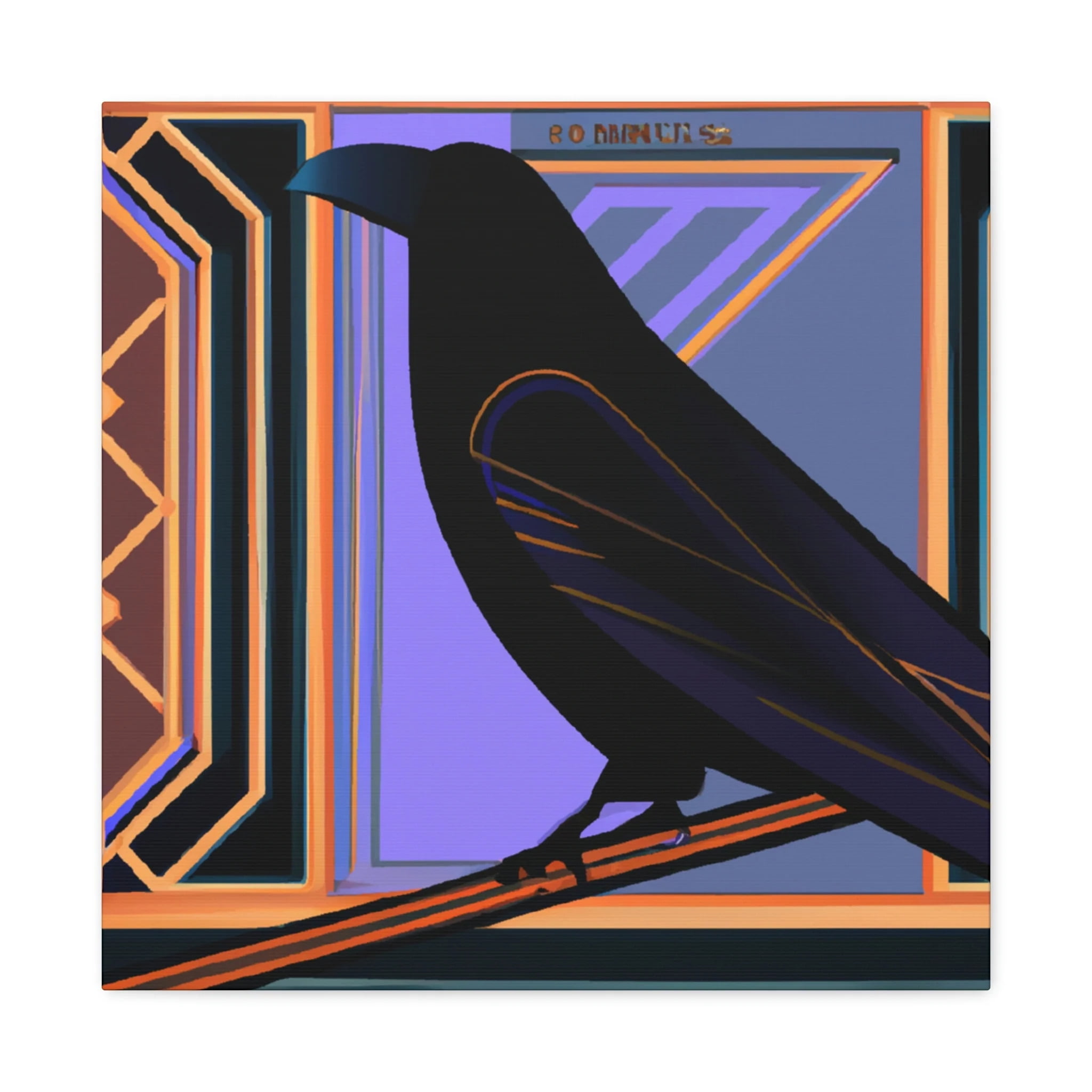 Crow Over Art Deco. - Canvas - Walmart.com