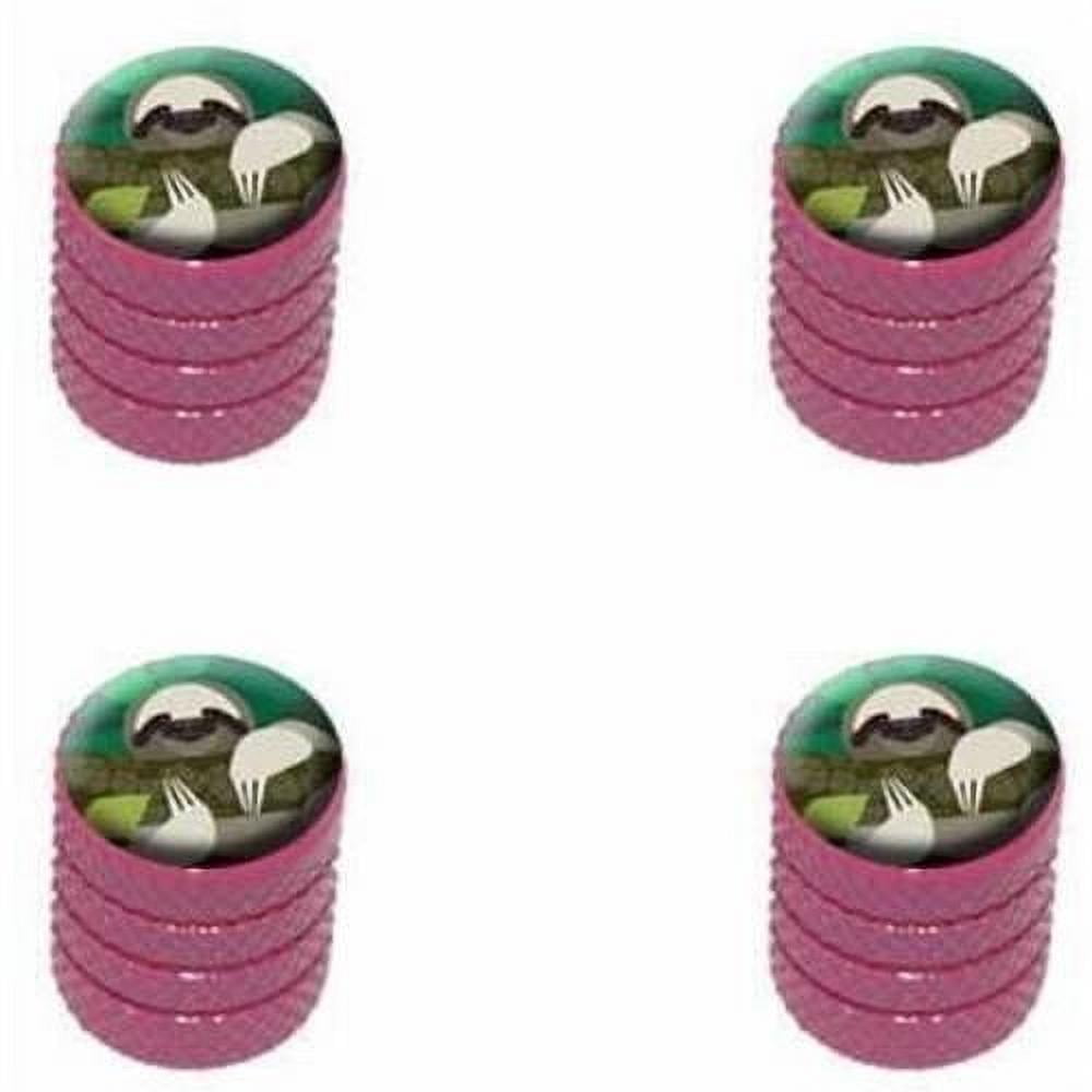 Geometric Sloth Tire Rim Wheel Aluminum Valve Stem Caps, Multiple ...