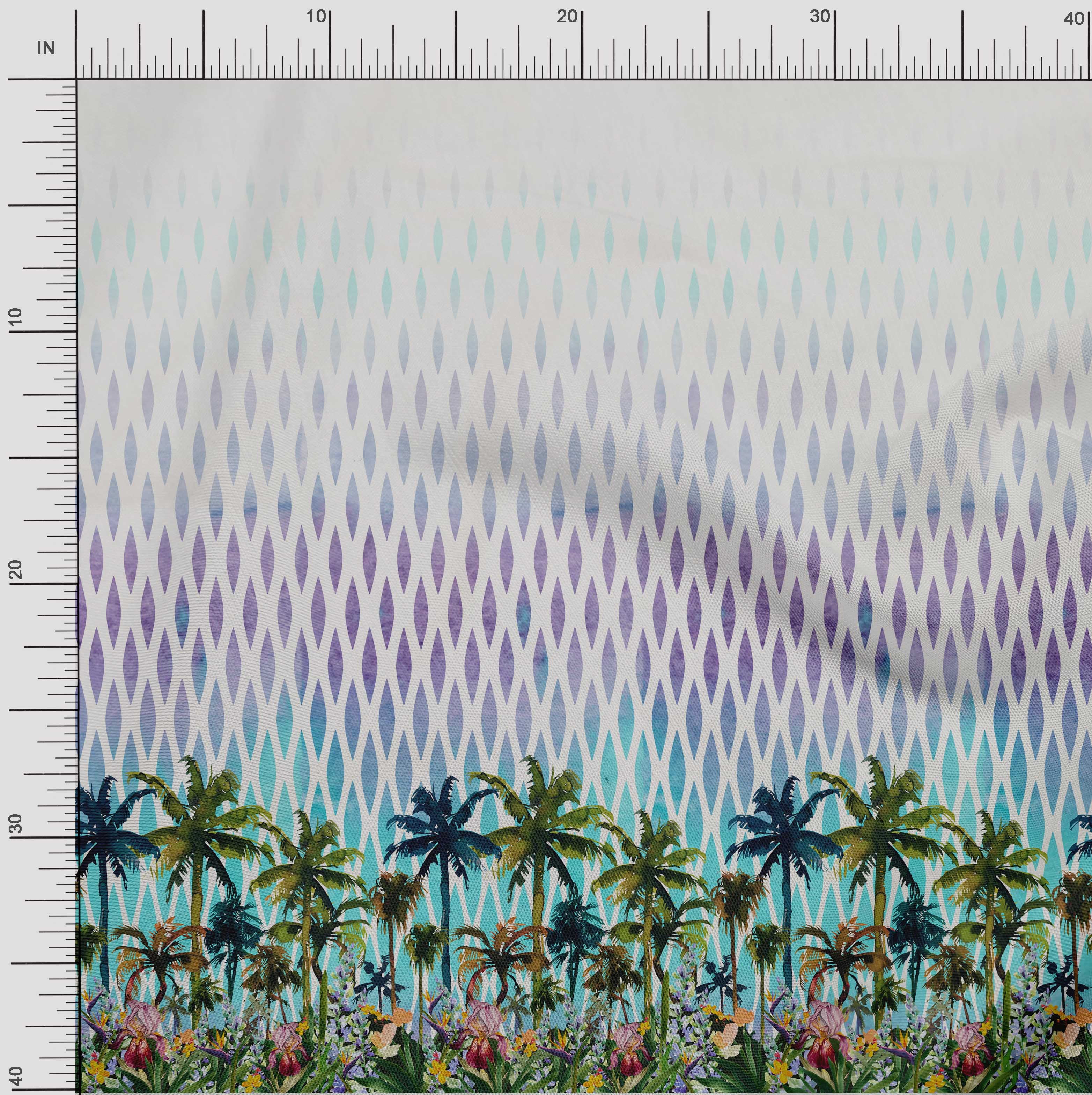 oneOone Organic Cotton Poplin Twill Fabric Geometric|Tree & Floral ...