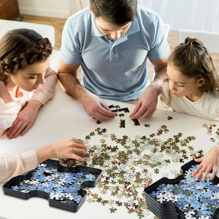 Puzzle Tray Sorting,6 Stackable Puzzle Sorting Trays Portable Jigsaw ...