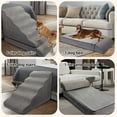 "LitaiL 30""H Dog Stairs for Bed/Sofa, 6 Tiers Foam Steps, Non-Slip Pet ...