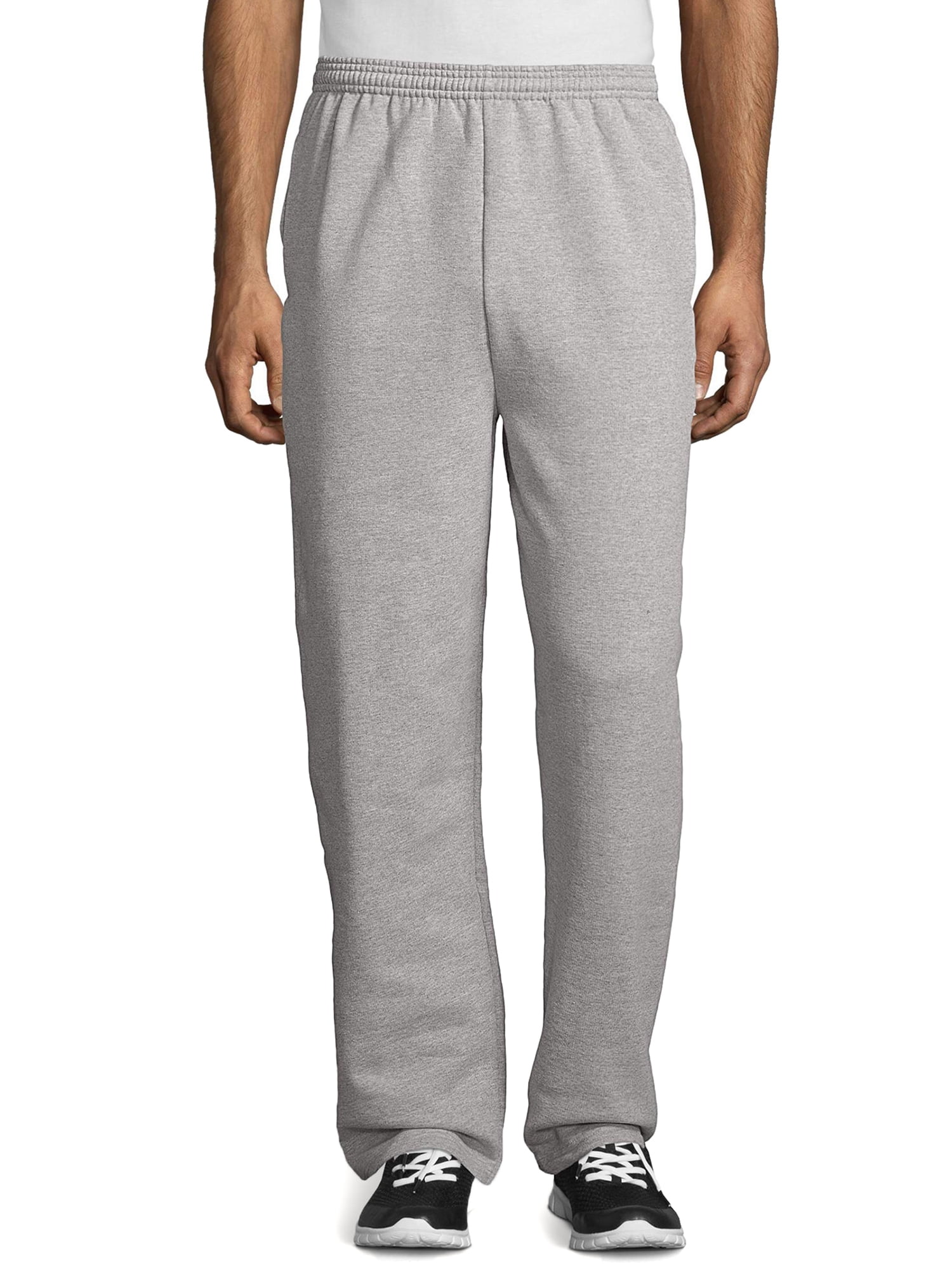 NEW Mens Hanes Sweatpants 2XL Black GRAY Sweats Jogging Pants 2XL