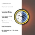 14" Retro Neon Wall Clock, Double Light Ring Vintage Style Clock by ...