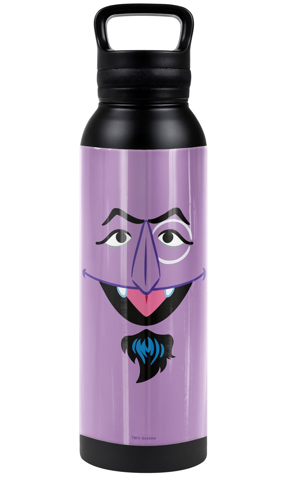 Sesame Street Official Count Face 24 oz Insulated Canteen Water Bottle ...