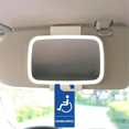 Melitt, Handicap Parking Sign, 8.5x3.5 inch, 2 Pack Blue PVC Hang Tags ...