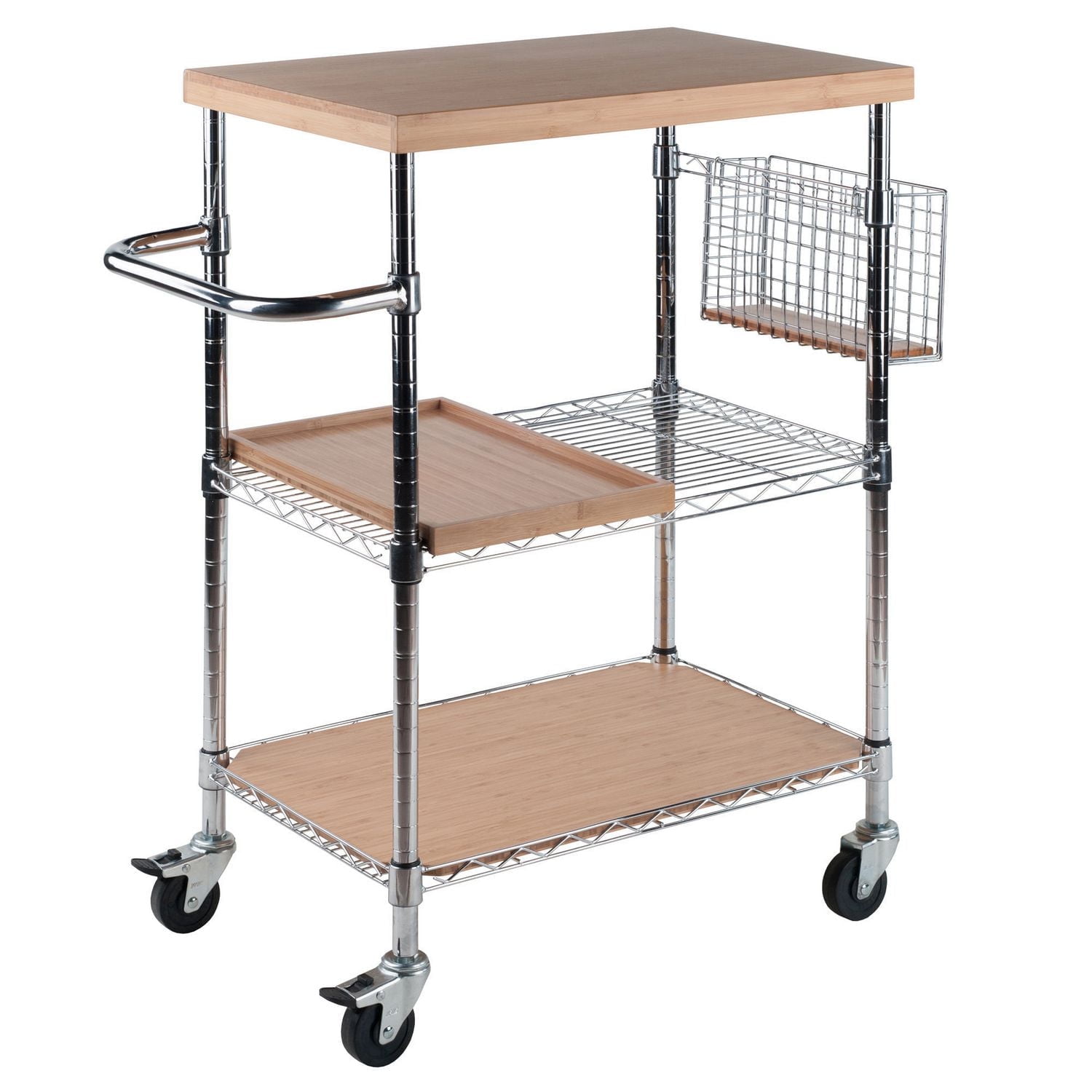 Click here for Winsome Medera Kitchen Cart In Natural Bamboo prices